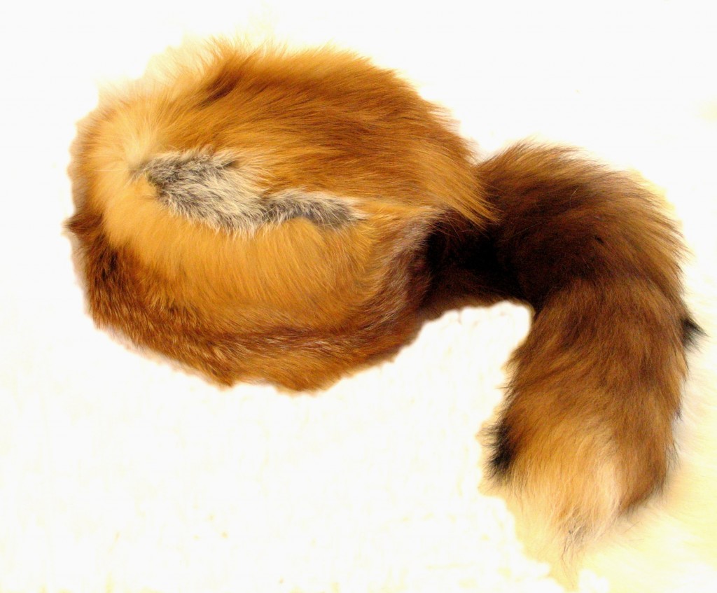Crockett Coonskin Caps » Real Red Fox Fur Hat – $185